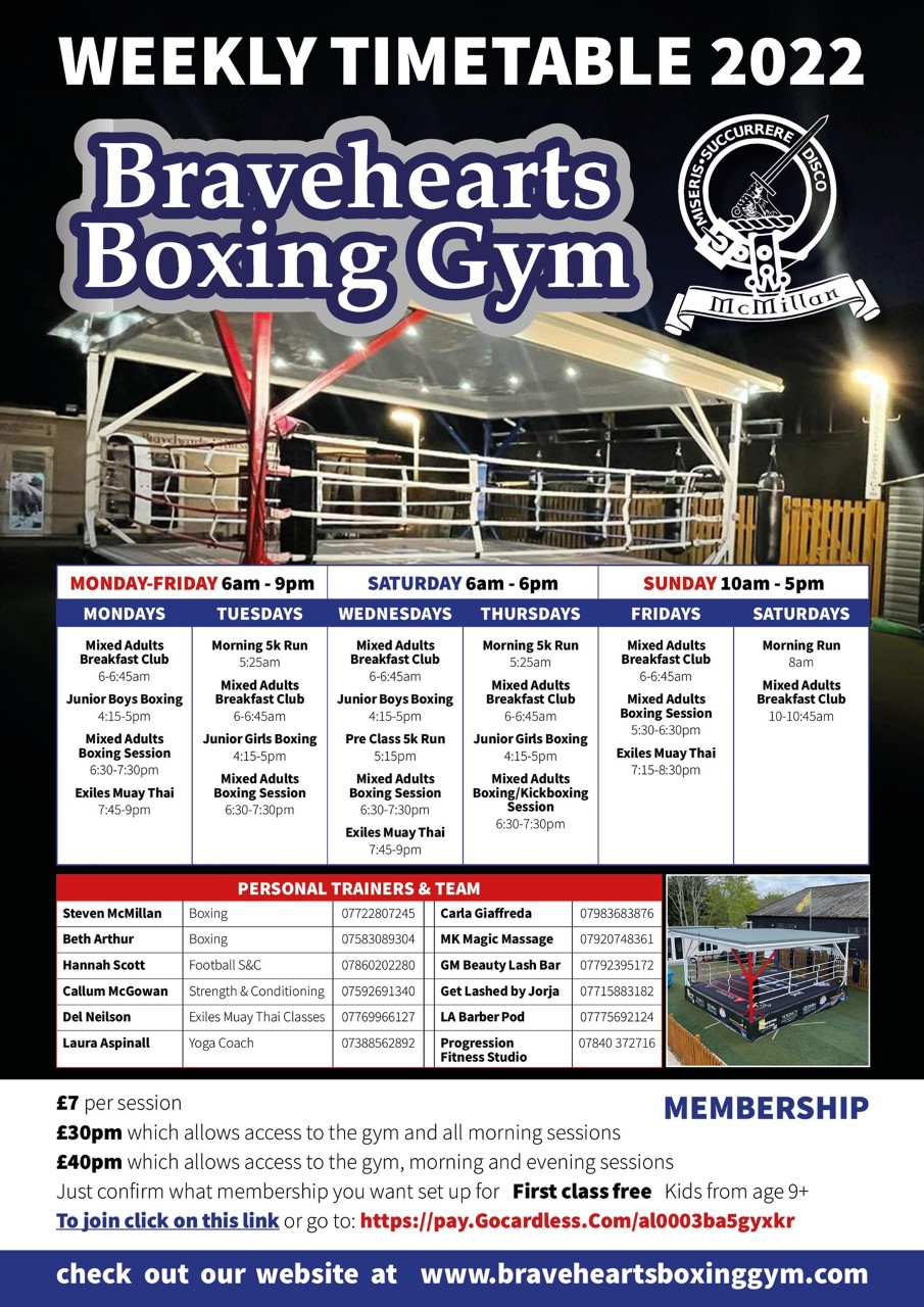 NEWS - Bravehearts Boxing Gym